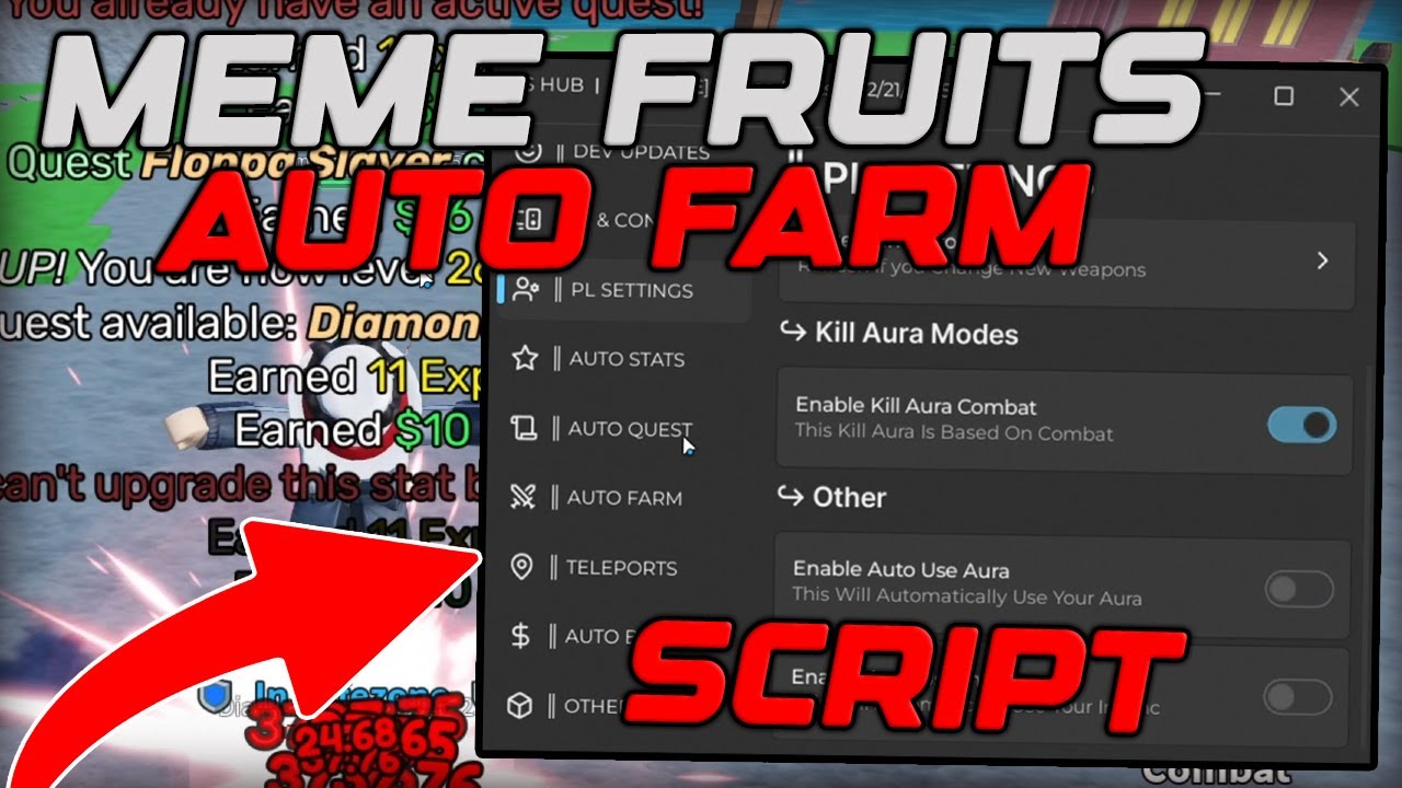 [RELEASE] Meme Fruits Script Auto Farm, Kill Aura And Max Stats ...