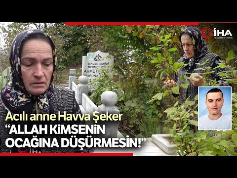 Oğlu Maden Faciasında Ölen Anne; 9 Yıldır Mezarını Severek Hasret Gideriyor