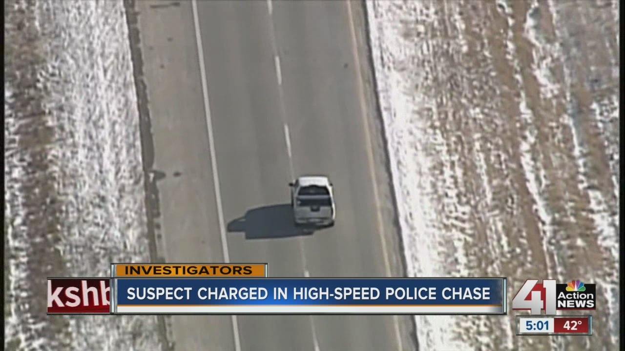 Suspect charged in high-speed police chase - YouTube