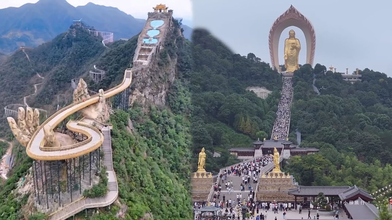 Amazing place in China | Natural wonders of china | Dangerous cliff ...