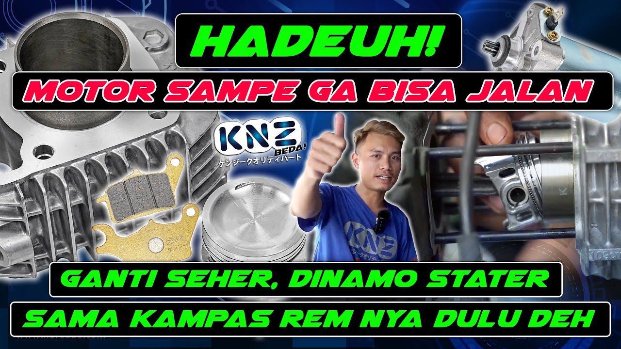 Tutorial Ganti Silinder Blok KNZ Motor Revo - YouTube