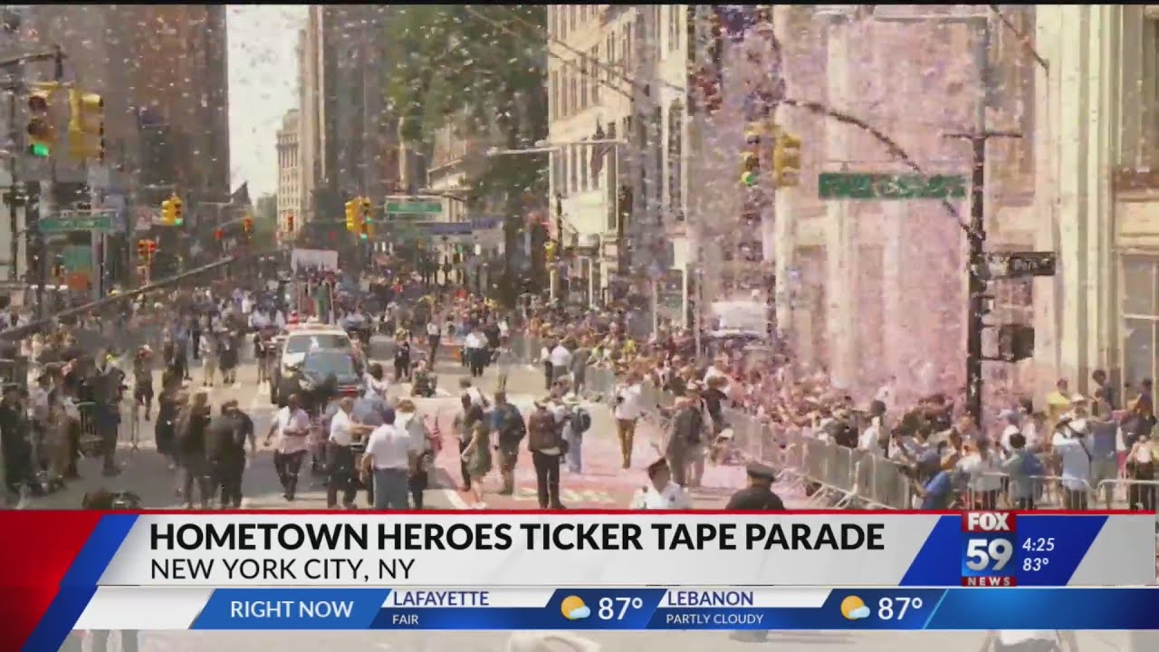 Hometown Heroes Ticker Tape Parade in New York City - YouTube
