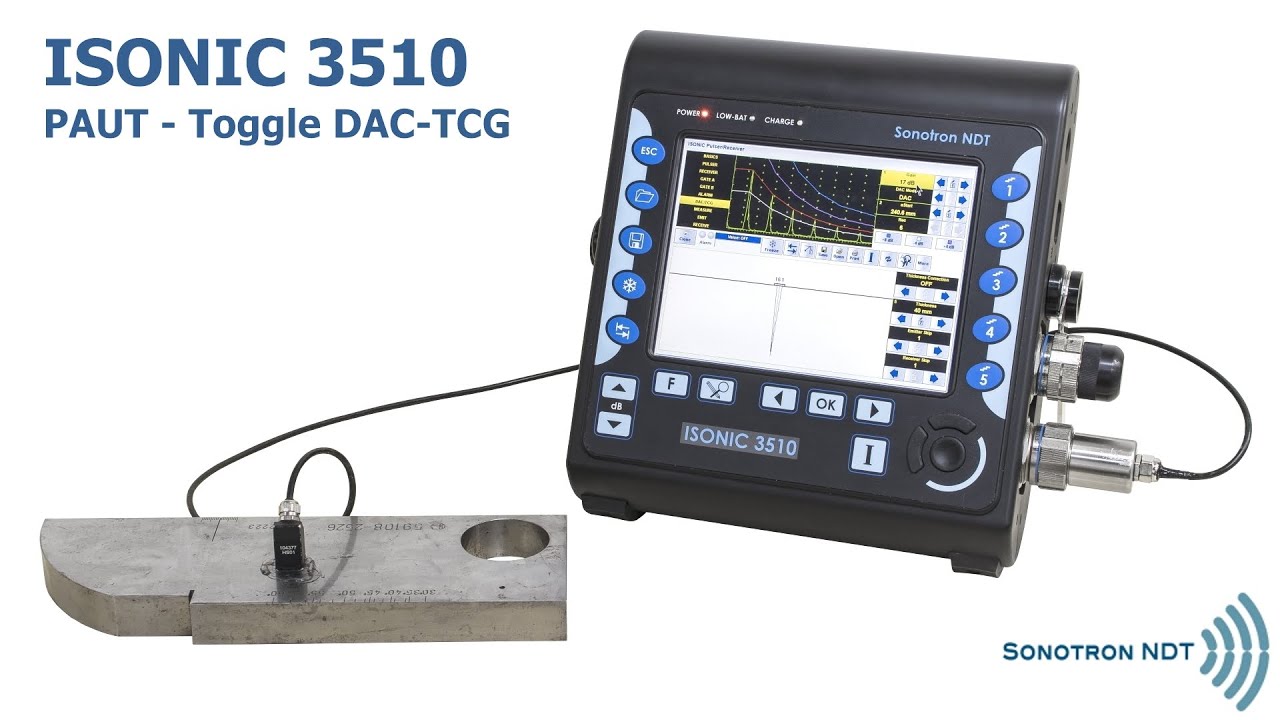 ISONIC 3510 / PAUT - Toggle DAC TCG / Tutorial Video - YouTube