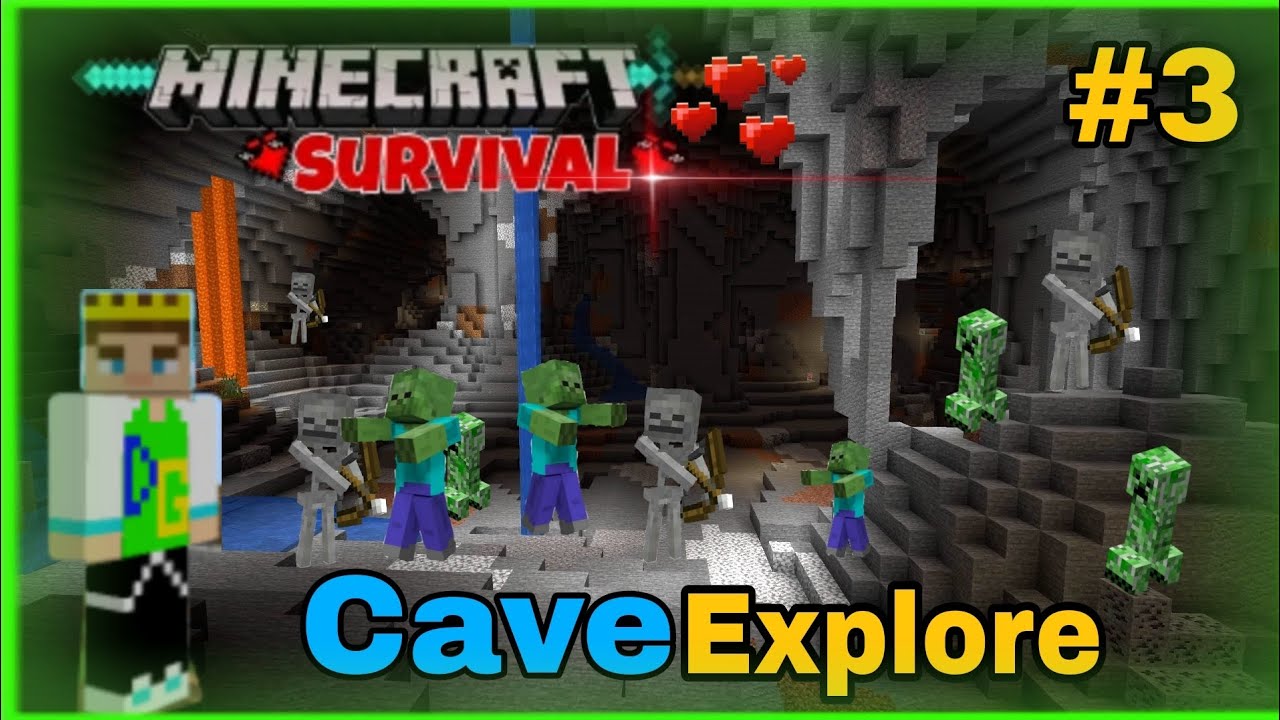 I am explore the cave | minecraft survival | ep 3 | #3 | MINECRAFT # ...