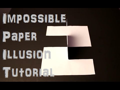Impossible Paper Trick/Illusion Tutorial - YouTube