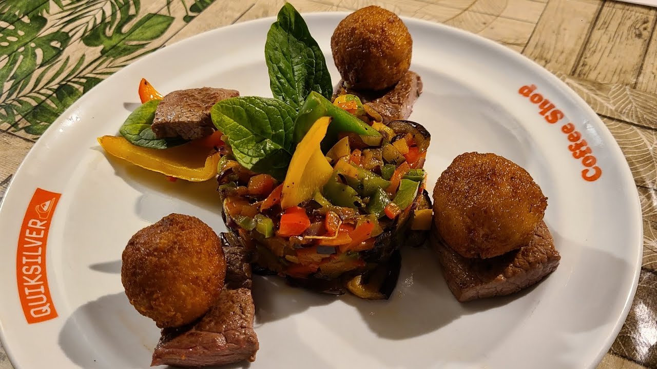 Recipe for vegetable tartare and reblochon balls by kannika - YouTube