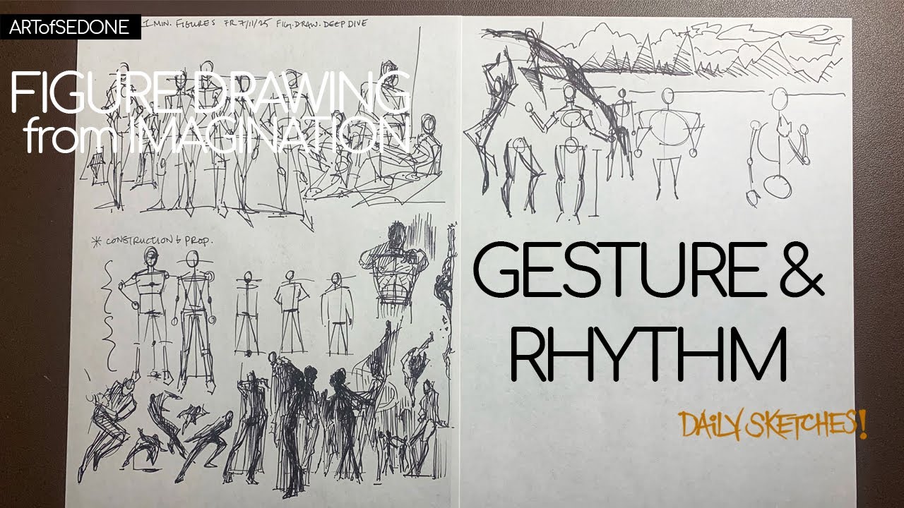 Figure Drawing From Imagination Gesture And Rhythm - YouTube