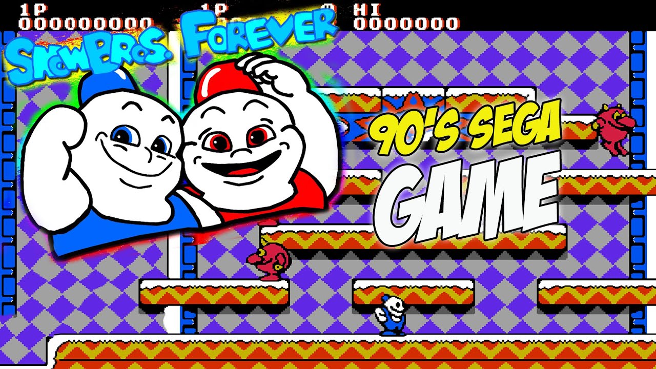 Snow Bros. - Nick & Tom - Toaplan 1990 NES Gameplay| Childhood Game ...