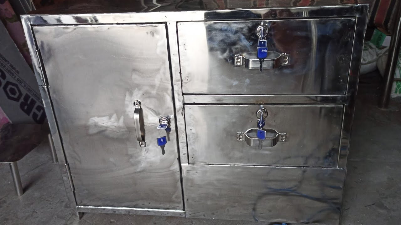 How to making Steel almari baksa | Stainless steel box plain sheet ...