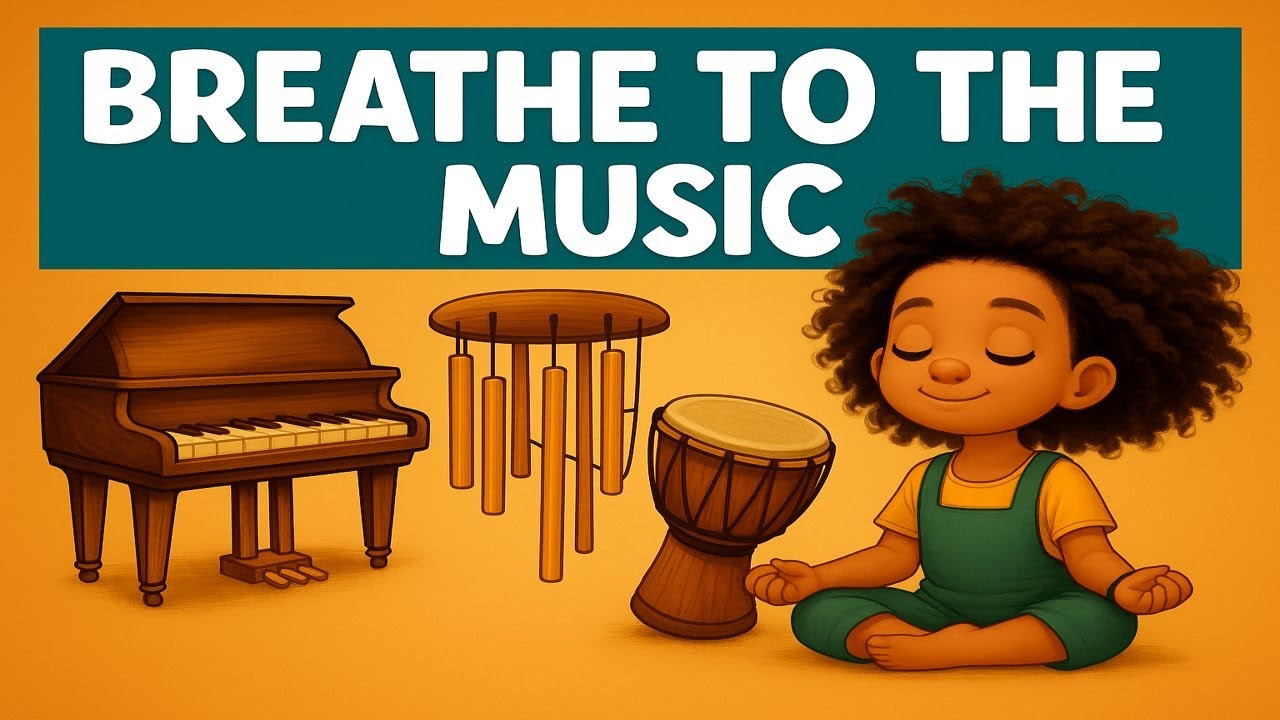 Mindfulness Breathing Music for Kids 🎶 | Guided Breathing for Kids ...