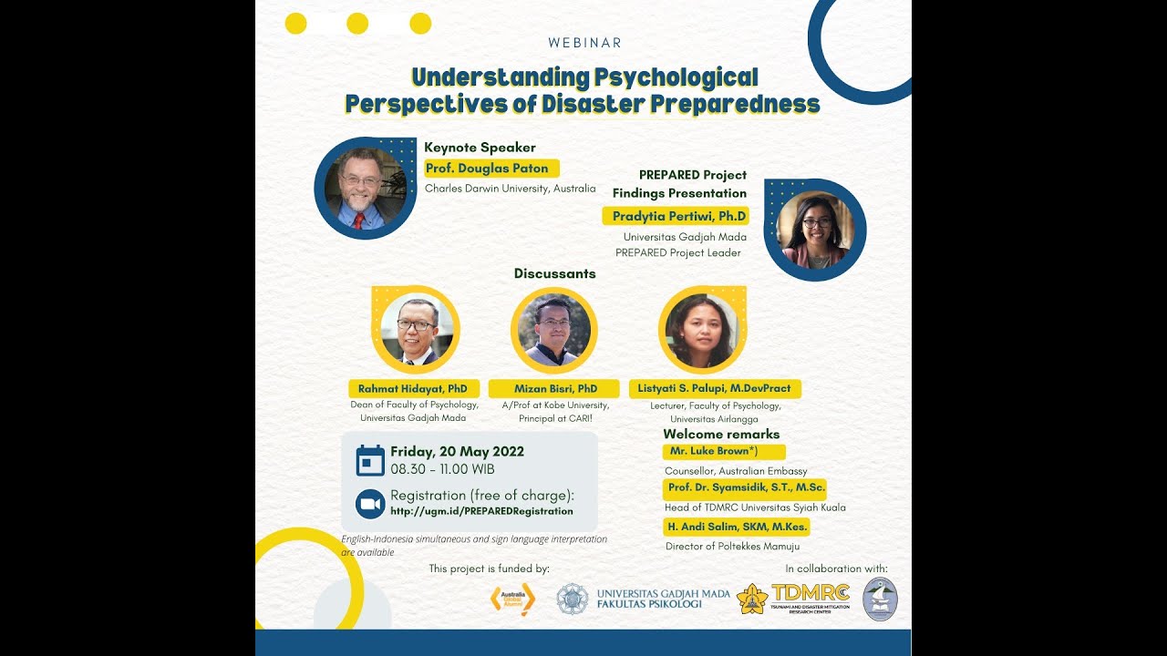 Webinar Understanding Psychological Perspective of Disaster ...