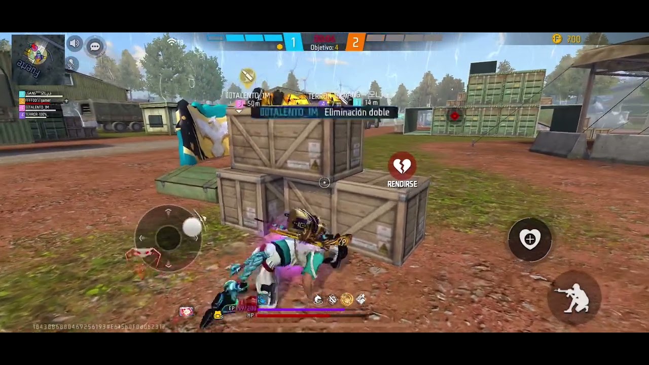 Nos aventamos la una partida con la mejor escuadra que me tocó en free Fire - YouTube