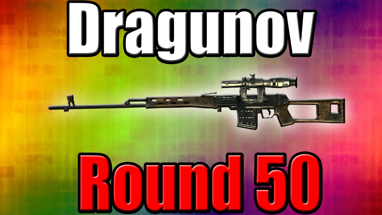 Dragunov On Round 50 - Call Of Duty Zombies - YouTube