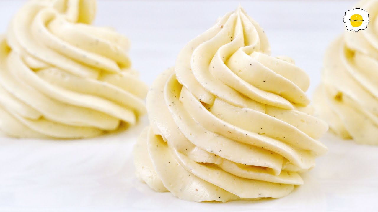 Vanilla Mousseline Cream Recipe 香草慕斯琳奶油食谱 Recette de crème mousseline à ...