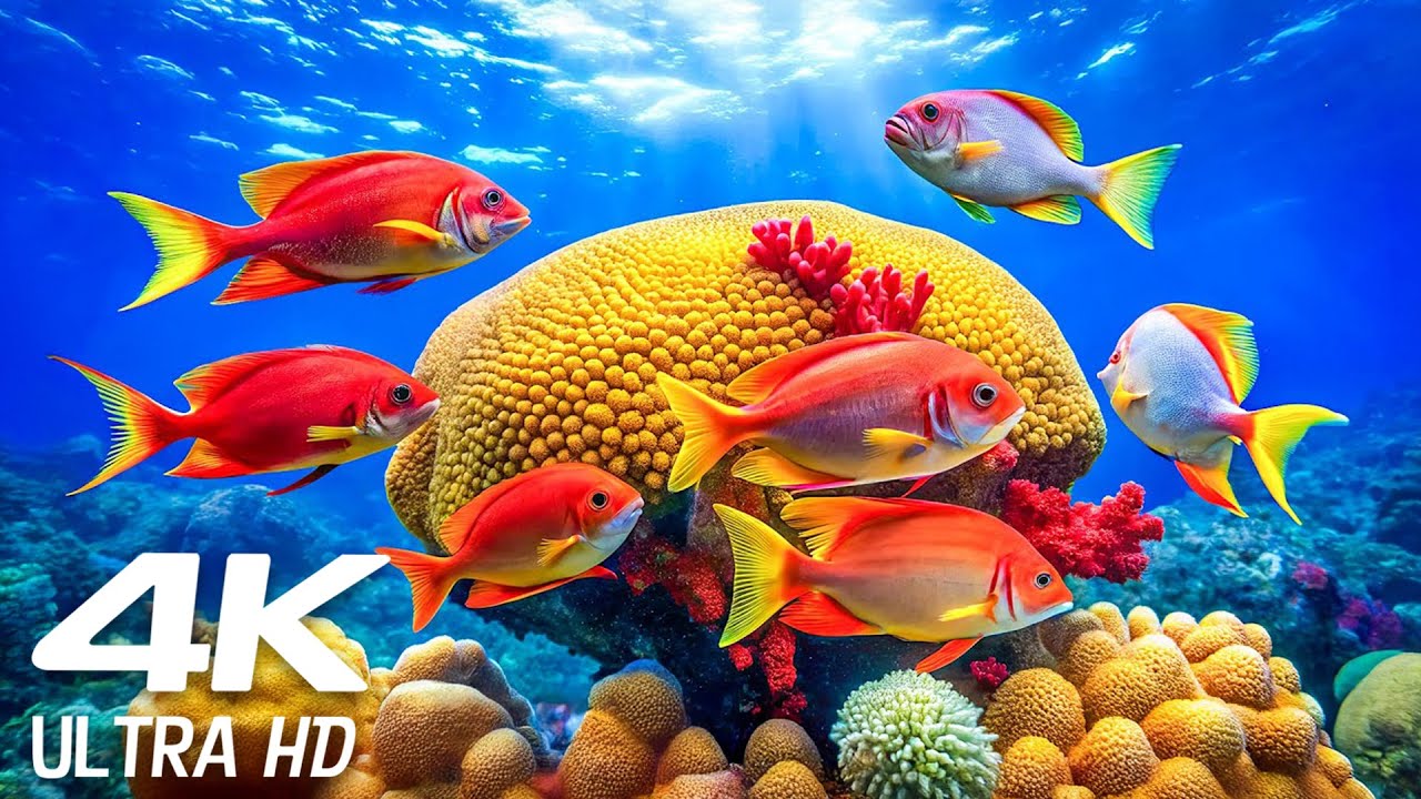 Marvel at Sea Animal in The Best 4K ULTRA HDR Aquarium🐙Turtle Paradise ...