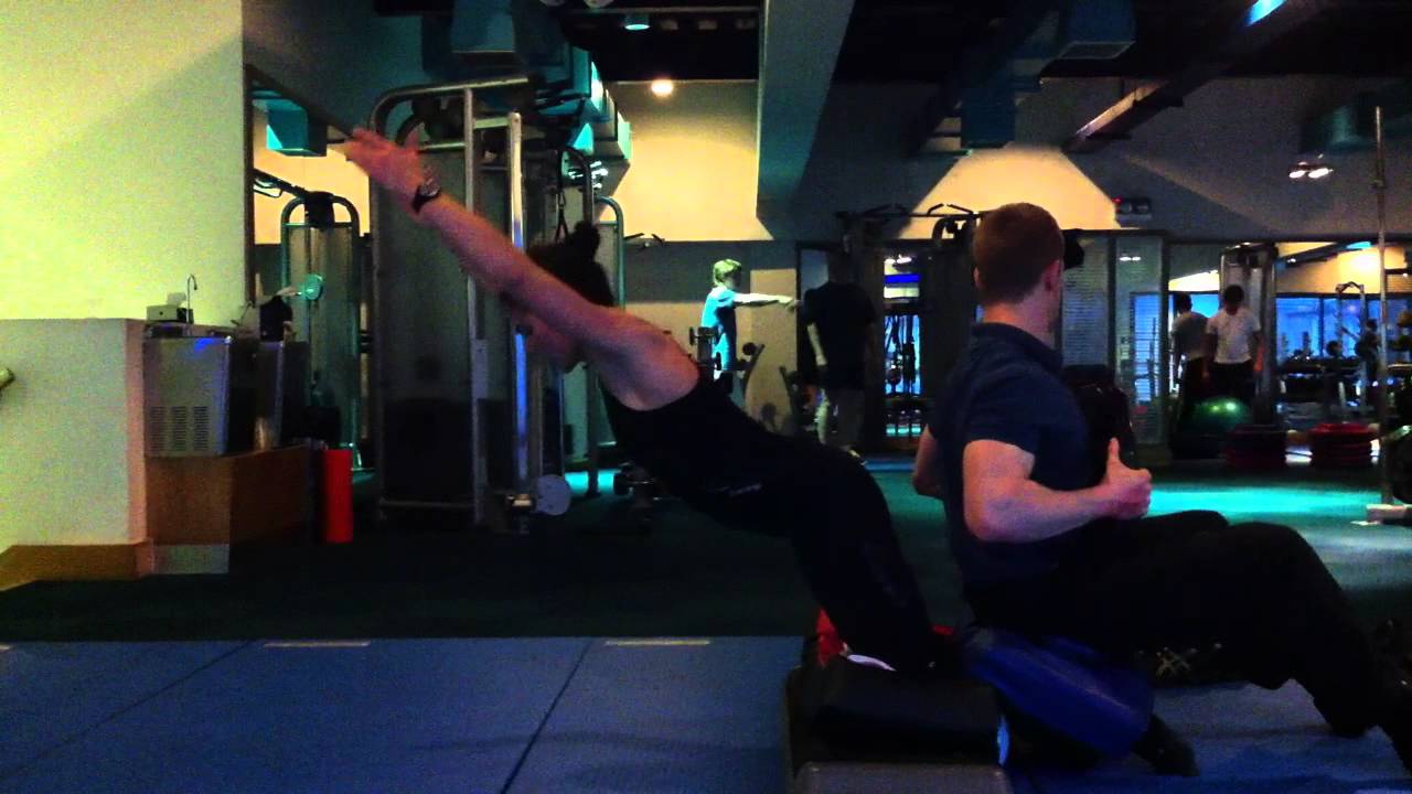 Female performs Russian leg curl - YouTube