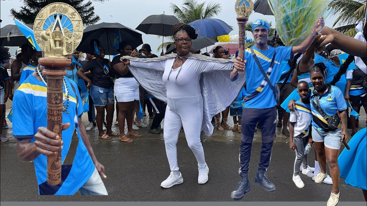 Independence baton relay passing through Anse-La-Raye(StLucia)🇱🇨 - YouTube