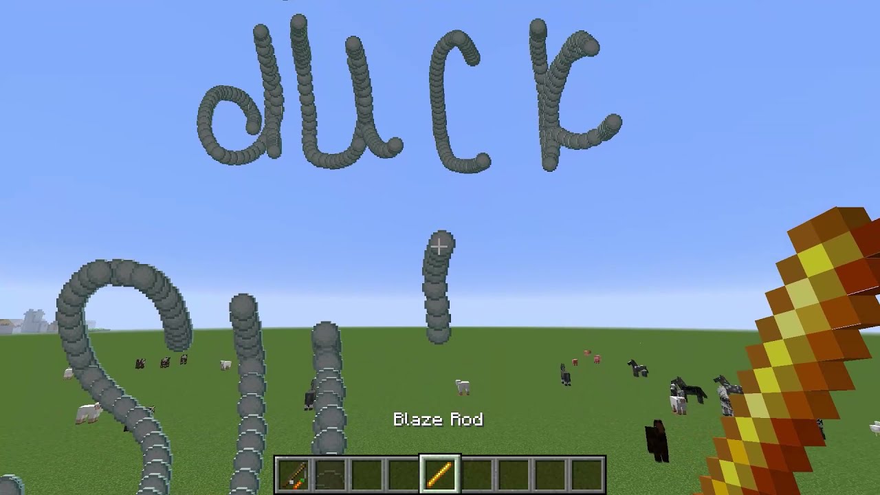 3D paint is already in Minecraft - YouTube