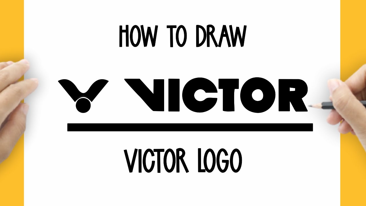 HOW TO DRAW A LOGO VICTOR EASY STEP BY STEP TUTORIAL - YouTube