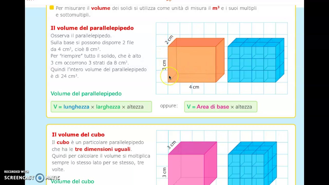 IL VOLUME DEI SOLIDI - YouTube