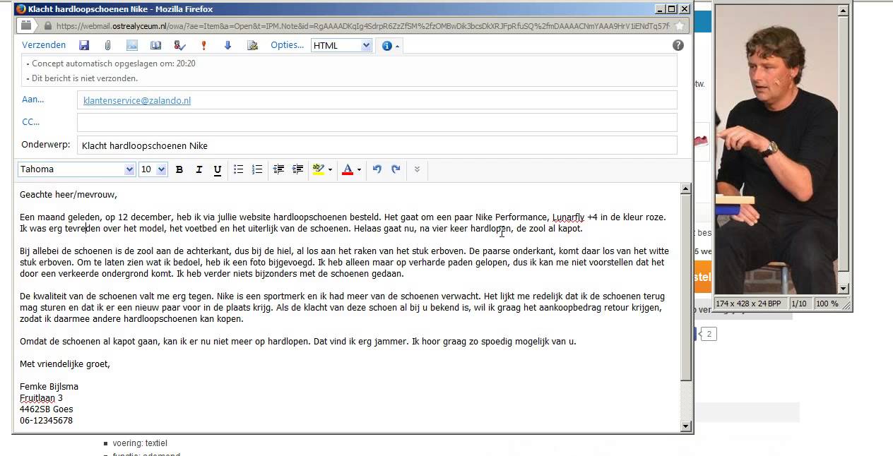 Uitleg klachten e-mail mavo-3 - YouTube
