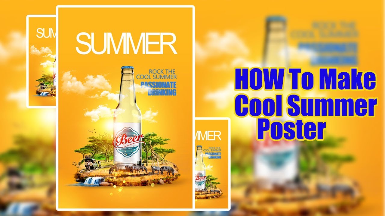 How To Make Advertisement Poster | A Cool Summer Creative Advertisement ...