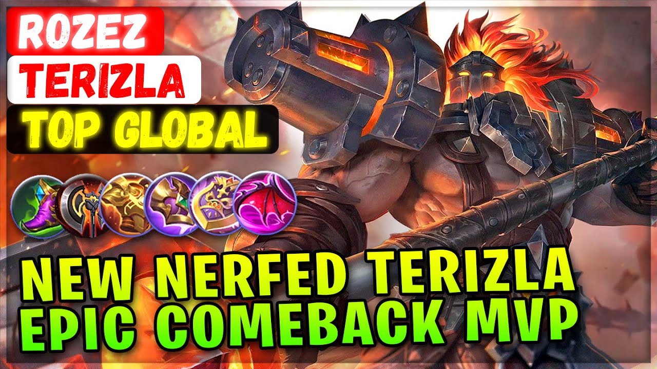 New Nerfed Terizla Epic Comeback MVP [ Top Rank Global ] ROZEZ - Mobile ...
