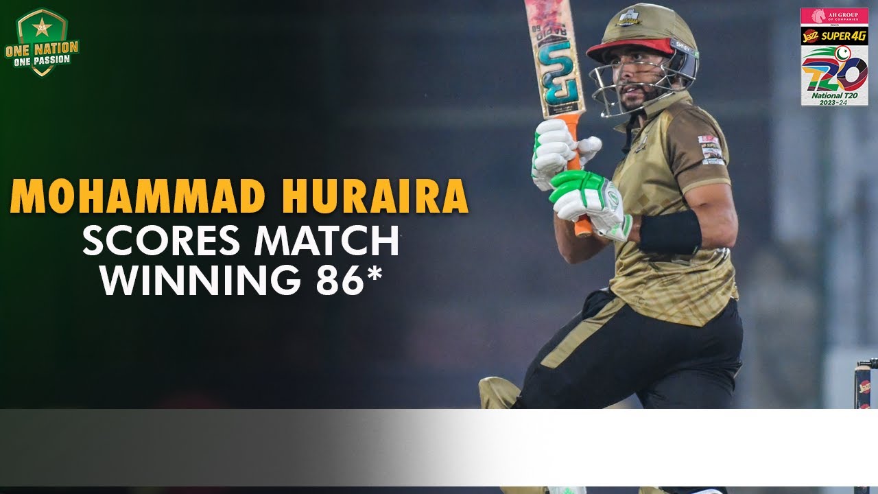 Mohammad Huraira Scores Match-Winning 86* | Lahore Blues vs Sialkot ...