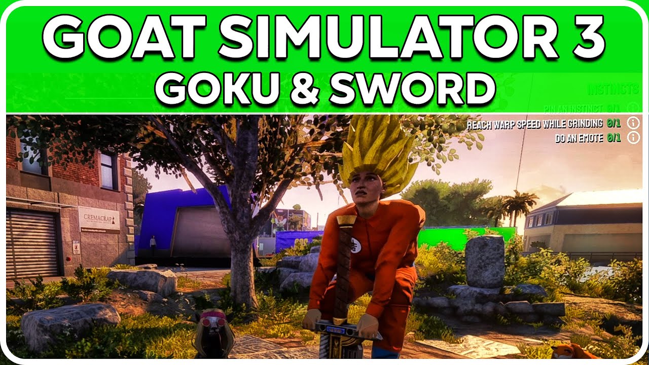 Goku vs Sword Goat Simulator 3 Easter Egg - YouTube