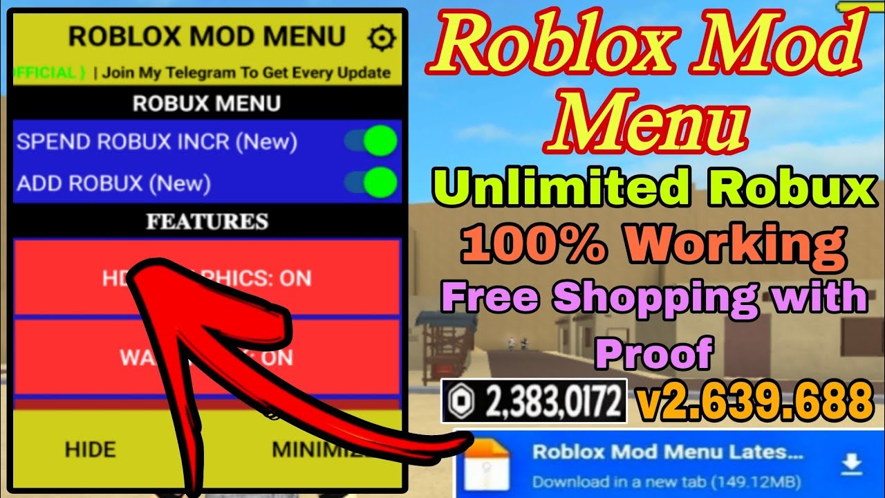 Roblox Mod Menu v2.637.730 | Roblox Hack Mod Download Link | Unlimited ...