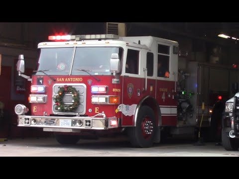SAFD Engine 4 and Engine 45 Responding - YouTube