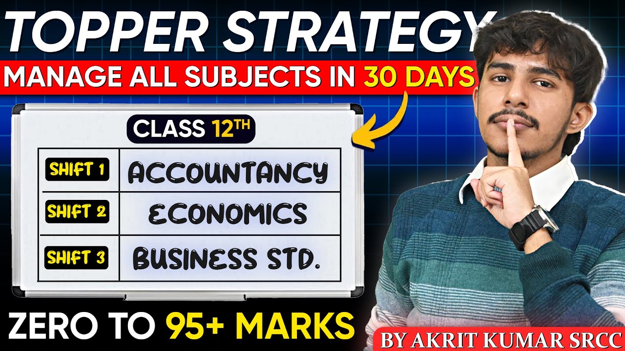 Class 12th COMMERCE Last 30 Days ROUTINE Comeback PLAN Time Table class-12th-commerce-last-30-days-routine-comeback-plan-time-table
