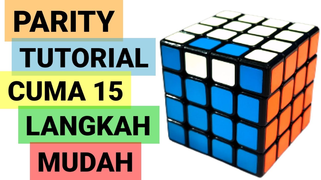 Rubik 4x4 - Edge Parity Cara Menyelesaikan - YouTube
