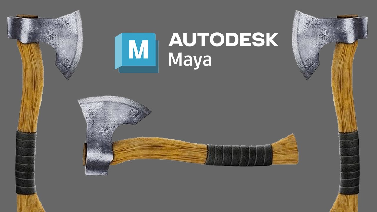 How To Model Axe In Maya - YouTube