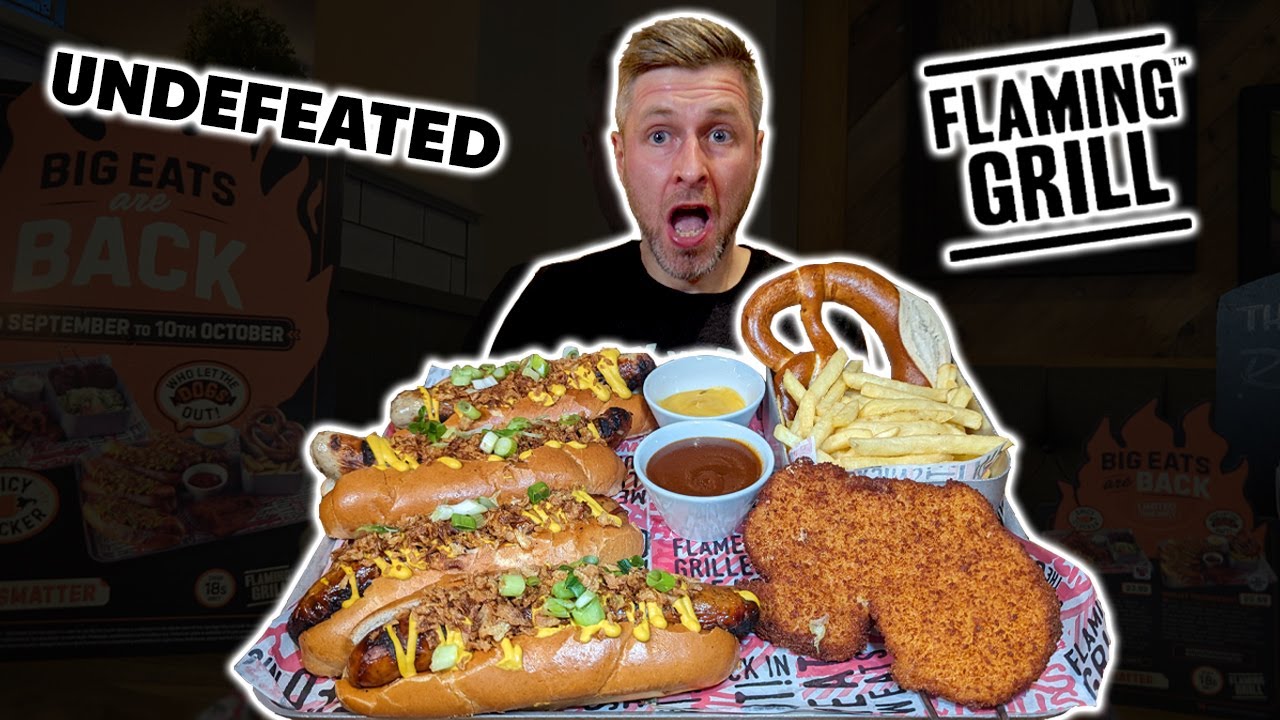 "THAT WAS CRAZY!" WHO LET THE DOGS OUT - FLAMING GRILL CHALLENGE - YouTube