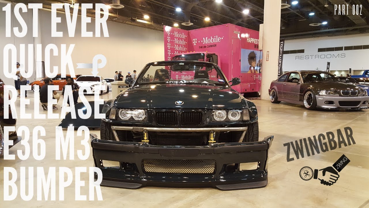 E36 M3 Rocket Bunny - ZWING Bashbar Quick Release Bumper pt2 - YouTube