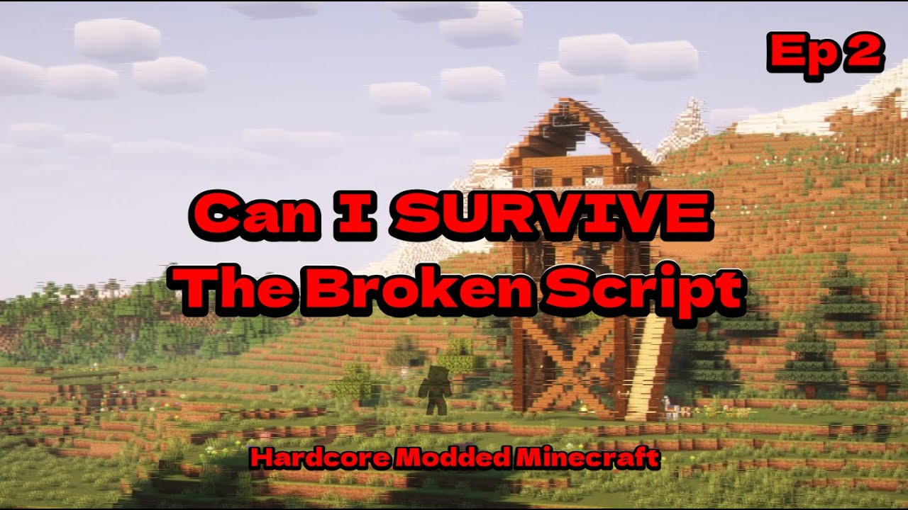 Can I SURVIVE The Broken Script HARDCORE Modded Minecraft - YouTube