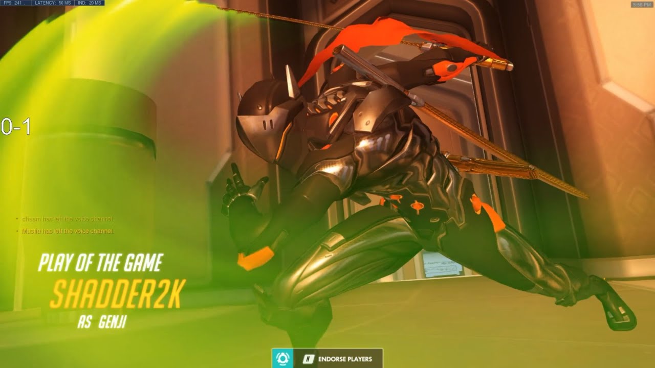 Overwatch Genji God Shadder2k Predator Of Oasis -POTG- - YouTube