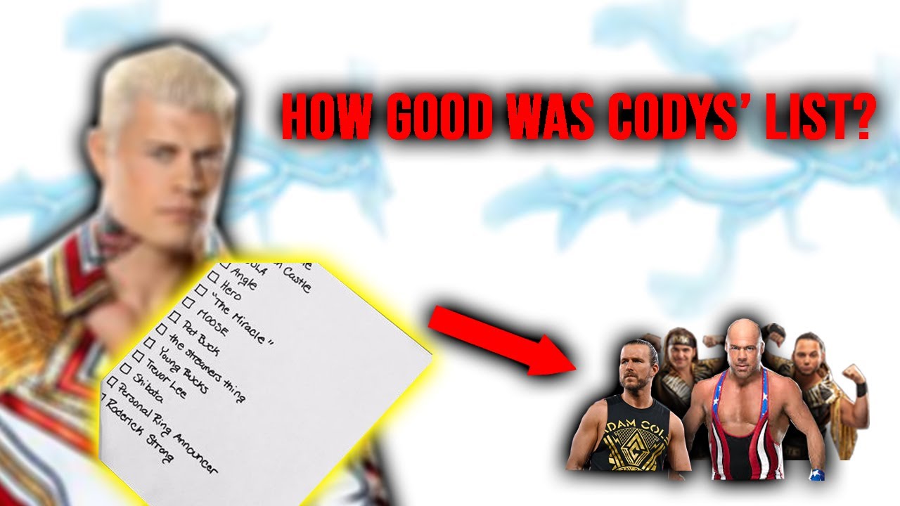 How Good Was Cody Rhodes’ Career Defining Post WWE Wrestling List ...