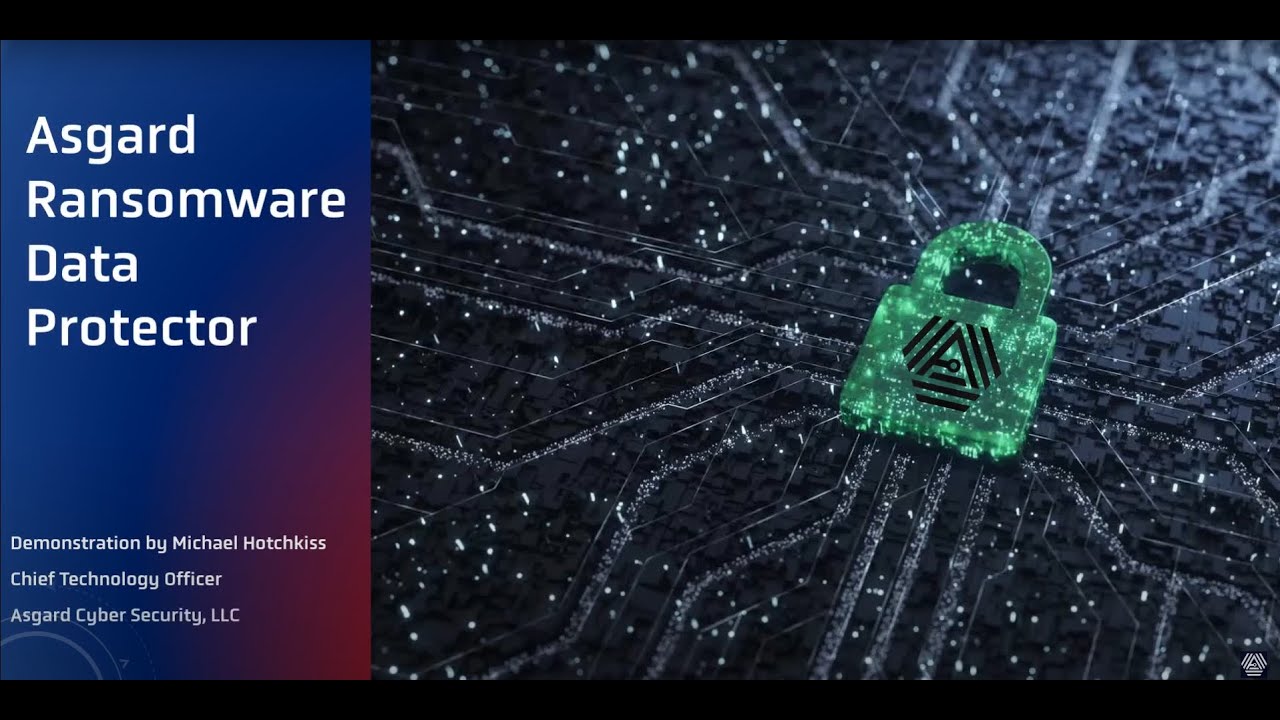 Asgard Ransomware Data Protector | Asgard Cyber Security LLC - YouTube