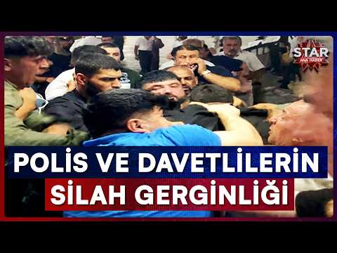 Ekipler İhbara Gitti Sonrasında Polis ve Davetlilerin Birbirine Girdiği Anlar | Star Ana Haber