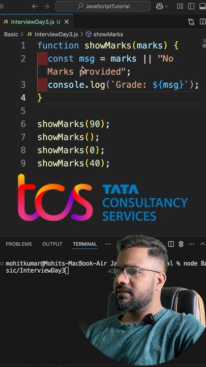 JavaScript Interview Question #3 | #MohitDecodes #code #logic #interview #javascript - YouTube