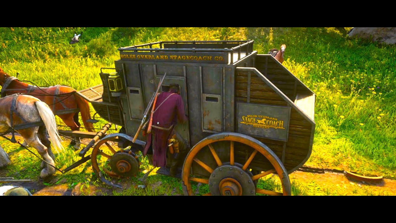 Stagecoach Double Robbery with Irishman and Lady - YouTube