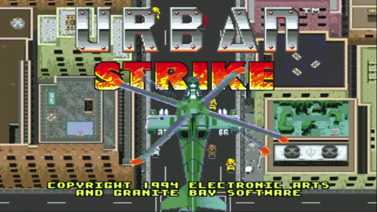 Urban Strike -The Sequel to Jungle Strike [Mega Drive] 1994 Gameplay ...
