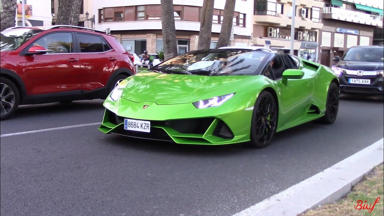 SUPERCARS in ALICANTE July 2020 // Huracán EVOs INVADE the City, NEW ...