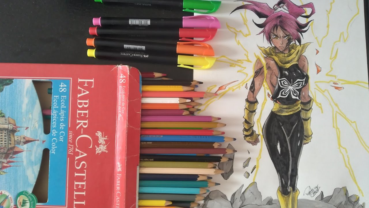 Speed Painting - Yoruichi #bleach - YouTube