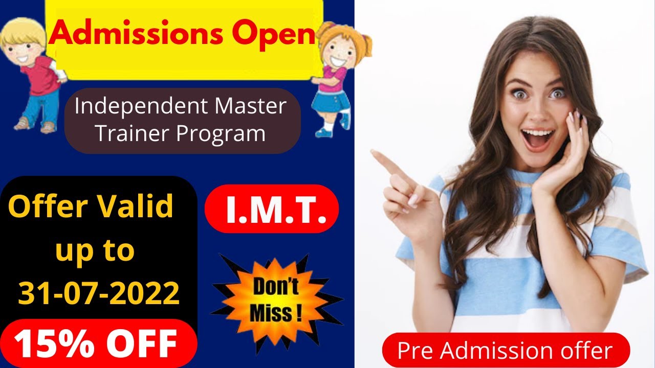 IMT | Independent Master Trainer | IMT course | Team 360 | admission ...