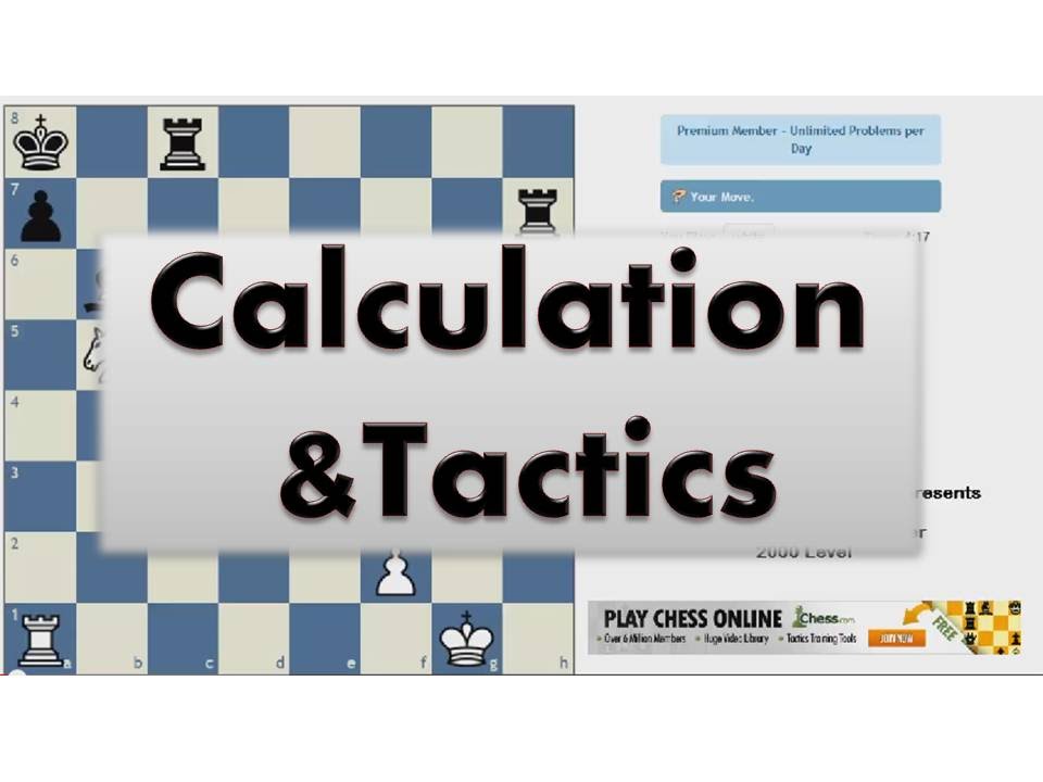 Calculation and Tactics #016 Chess com Tactics Trainer 2000 level - YouTube