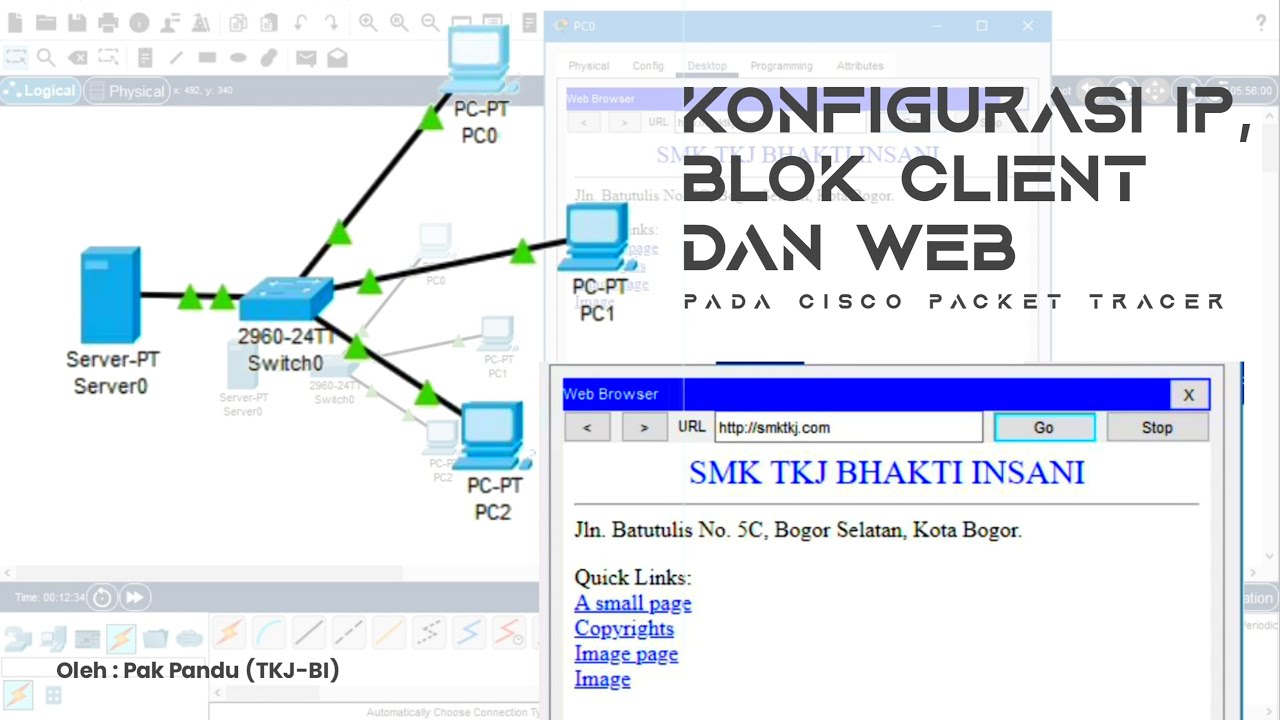 Setup Cisco #1 : Mengkonfigurasi IP, Menutup Akses Client, dan Web Server - YouTube