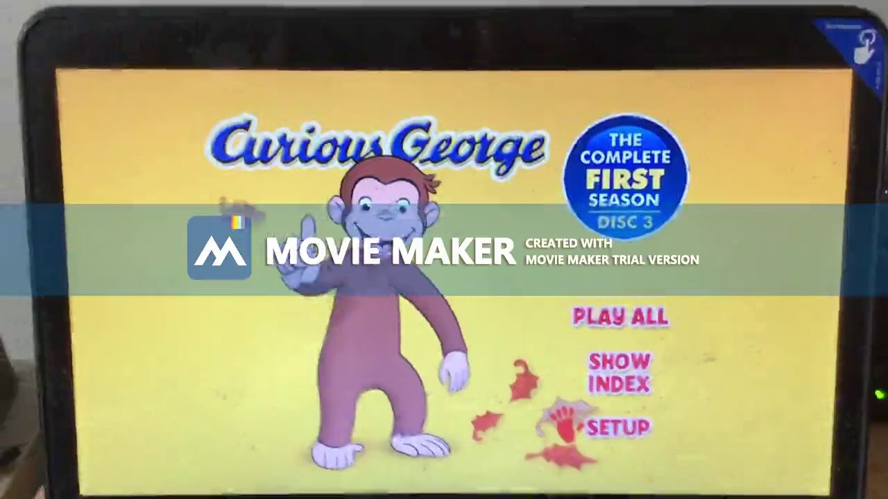 Curious George: The Complete First Season Menu Walkthrough - YouTube